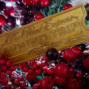 All Aboard the Polar Express 3D Printed Ticket Round Trip - Etsy