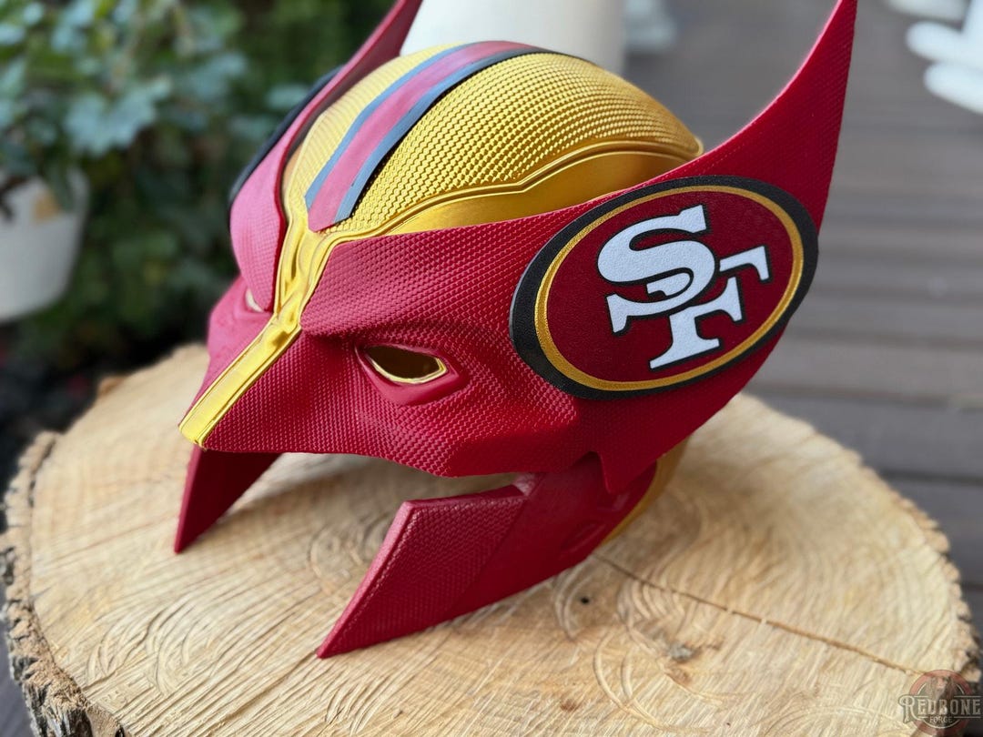 The Ultimate San Francisco 49ers Fan Wolverine Helmet 4 Man Cave, Game ...