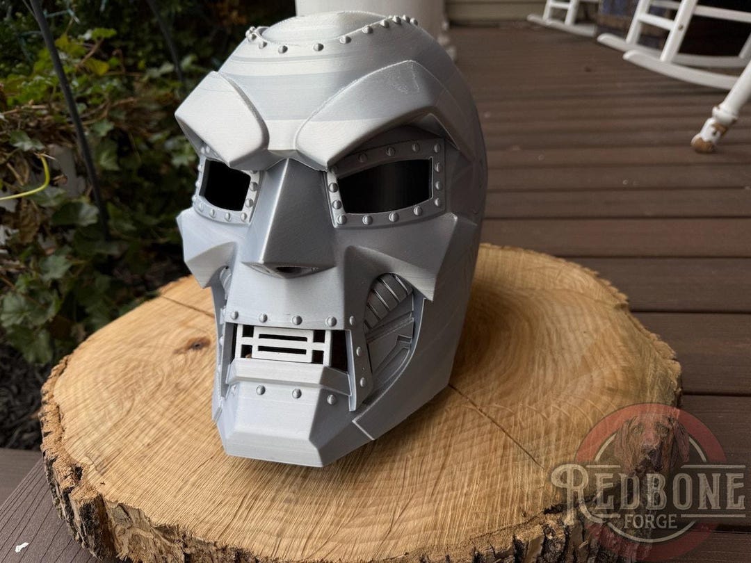 3D Printed FULL Dr./doctor Doom Helmet A Masterpiece of Evil Cosplay ...