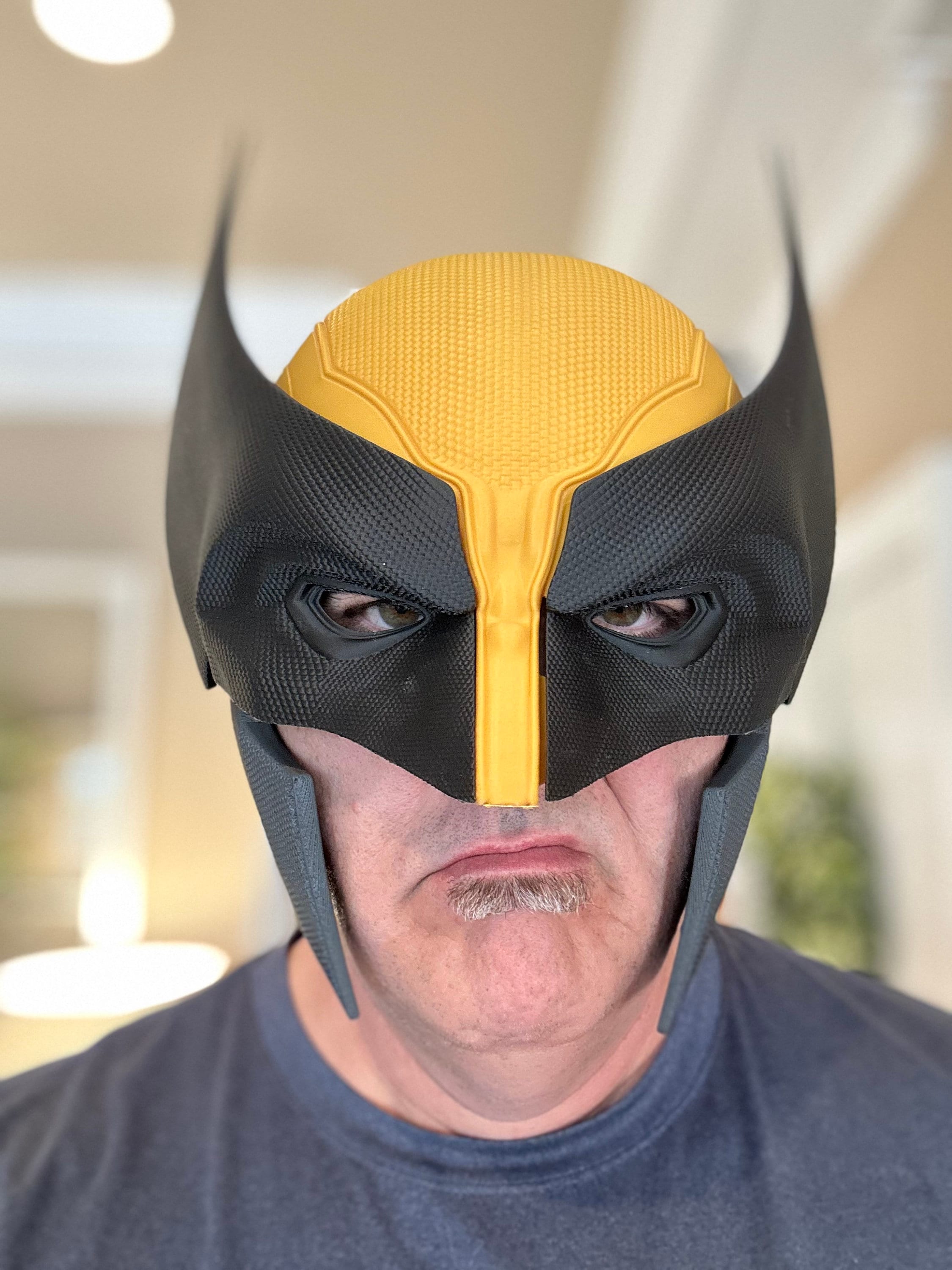 Wolverine Mask Helmet 3d Printed Logan X-men Xmen Wearable or Display ...