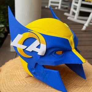 The Ultimate Los Angeles Rams Fan Wolverine Helmet 4 Man Cave, Game Day ...