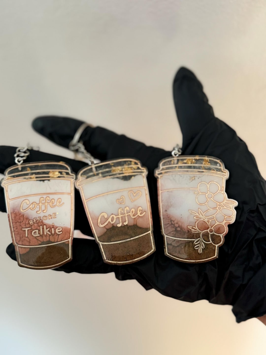 Handmade Resin Coffee Keyring Perfect Gift for Your Best Friend Ideal ...