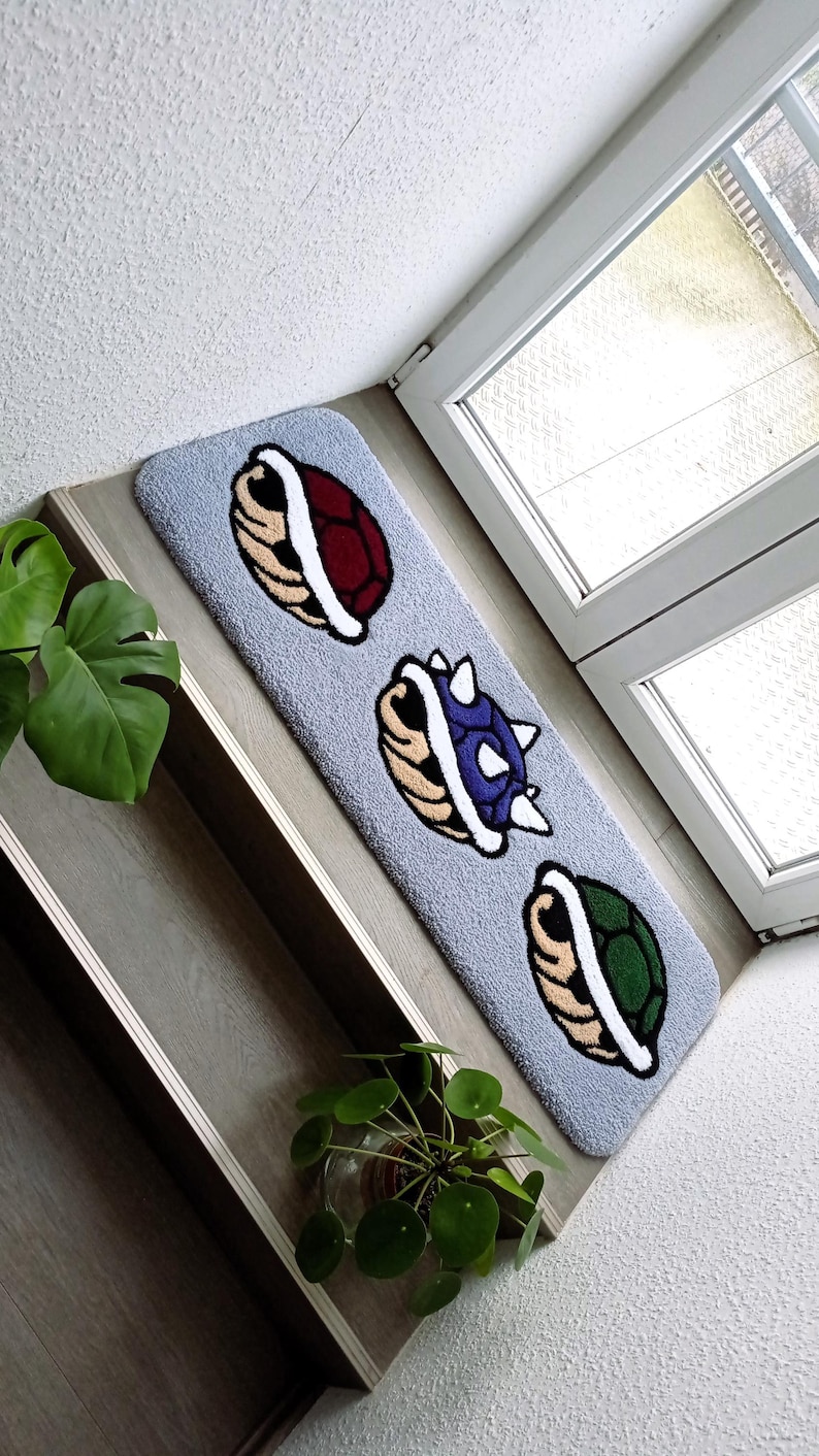 Koopa Troopa Trio | Mario & Luigi, Nintendo | Handmade Tufted Rug ...