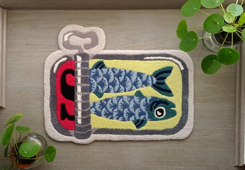 Sardine Can | Handmade Tufted Rug | Tufted Carpet | Bedroom Decor ...