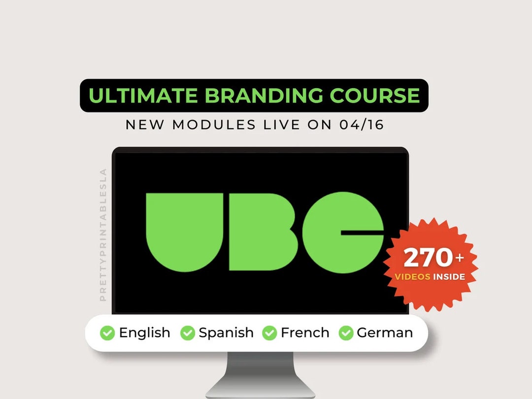 Ultimate Branding Course UBC MRR Digital Marketing Course - Etsy