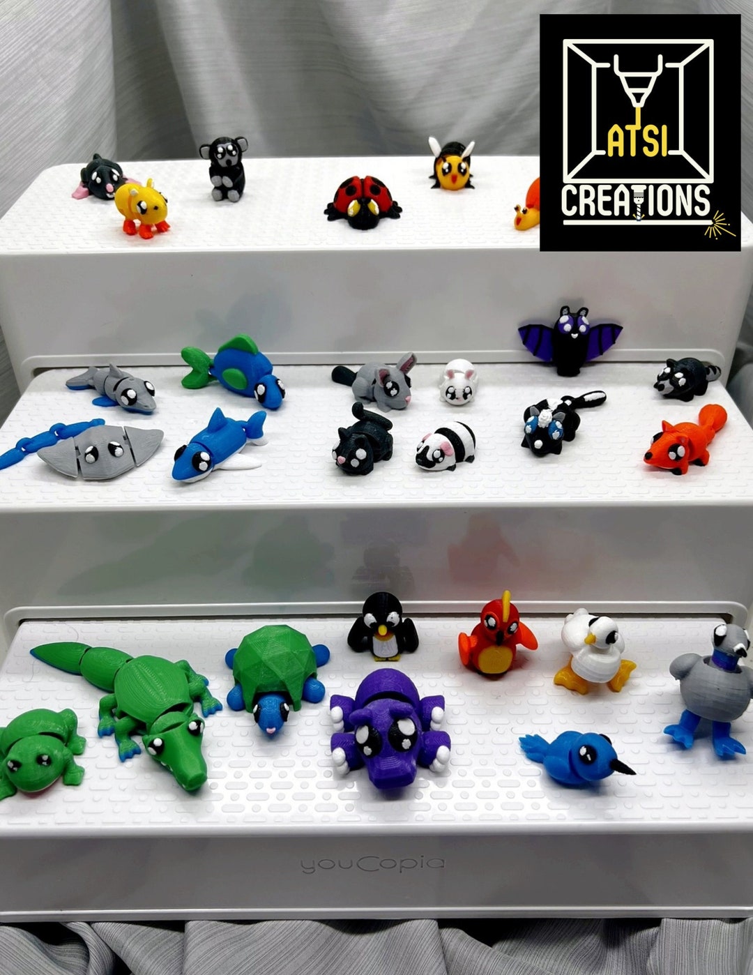 Pocket Pets Mini Articulating 3D Printed Animals - Etsy