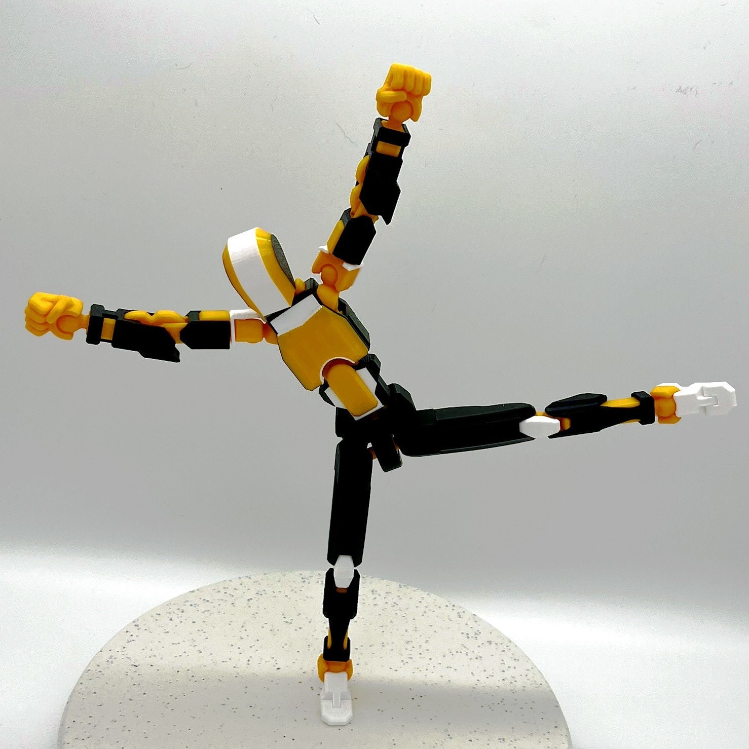 3D Printed Large Dummy 13 Articulating Figure, 11 Inches, Fully ...