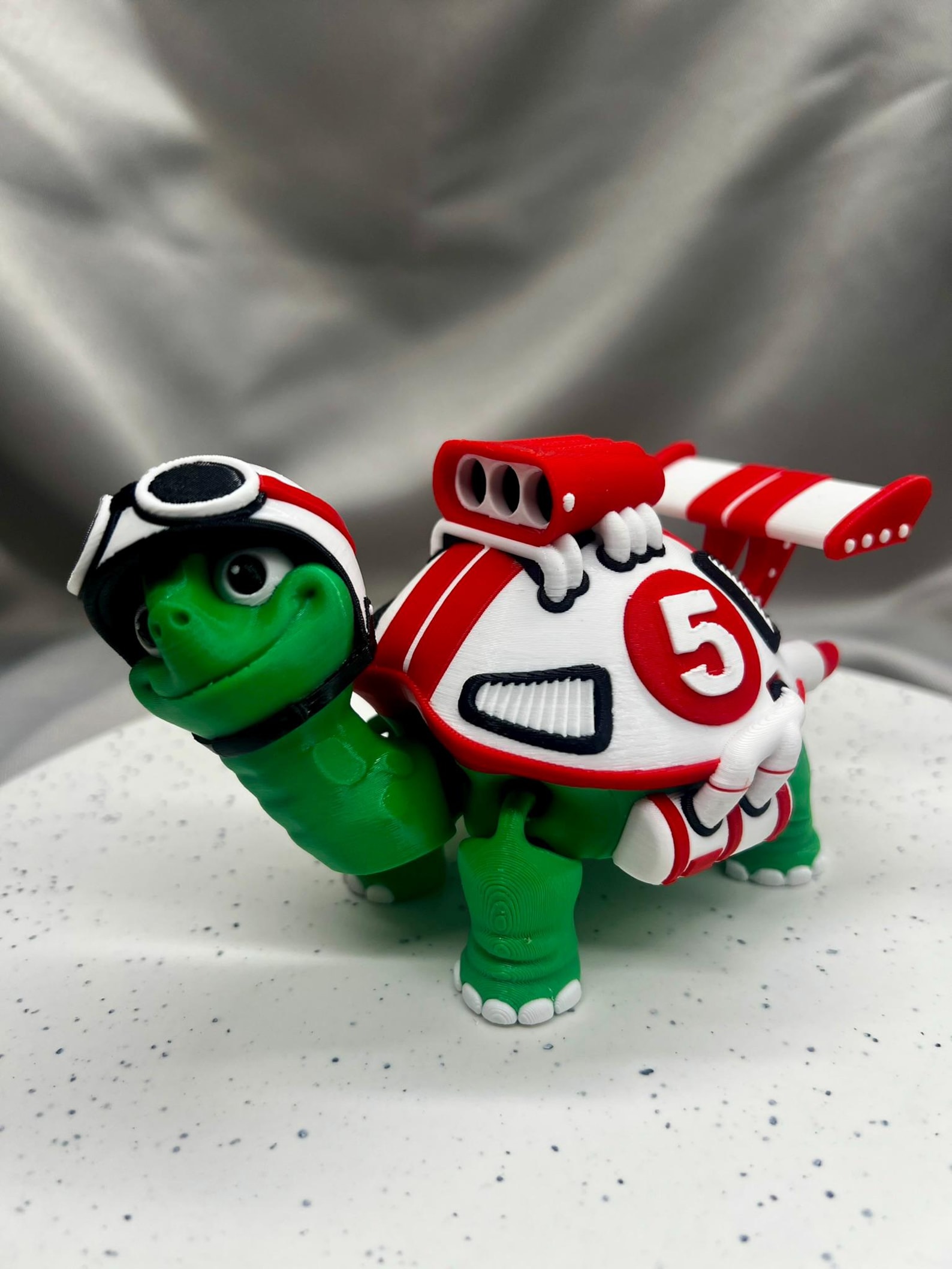 3D Printed Turbo the Racing Tortoise – Articulating Storage Toy - Etsy