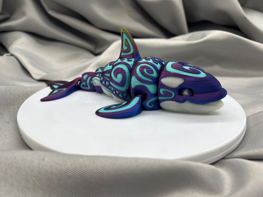Orca, Killer Whale, Custom Colors, 3D Printed, Flexi Factory - Etsy