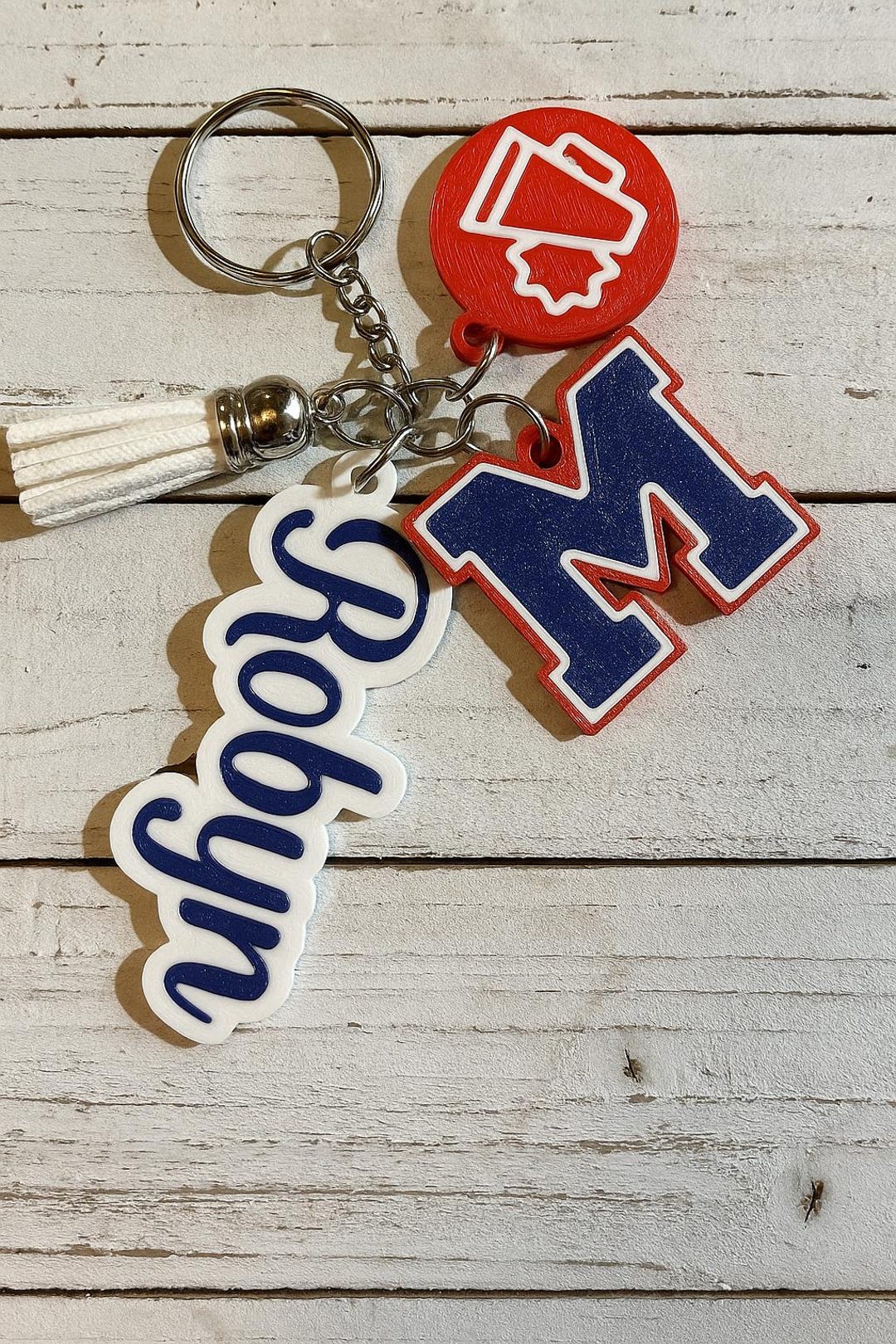 Personalized Name & School/team Logo Keychain With up to 3 Activity ...