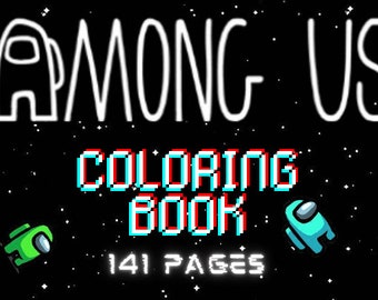 Among Us Coloring Sheets 36 Digital PDF Coloring Pages - Etsy