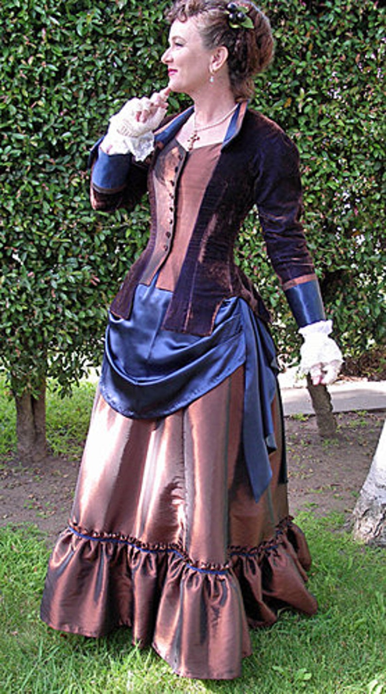 1872 Side Drape Overskirt Sewing Pattern: Truly Victorian TV303 ...