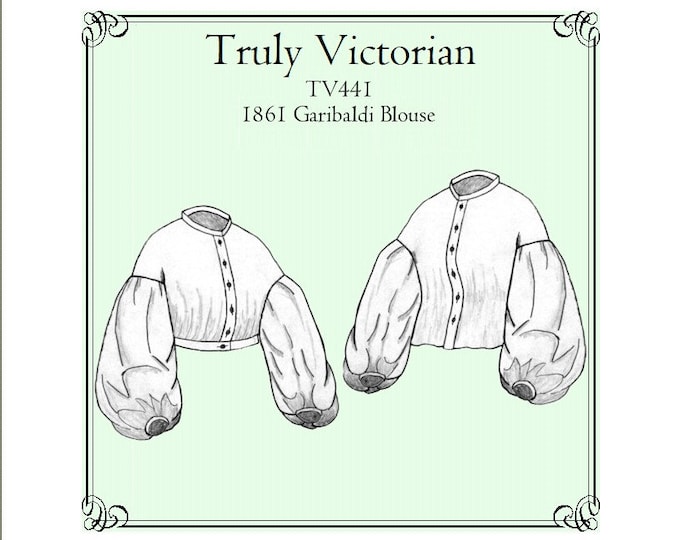 Ladies Civil War Garibaldi Blouse Sizes 6 to 24 Muslin Blouse - Etsy