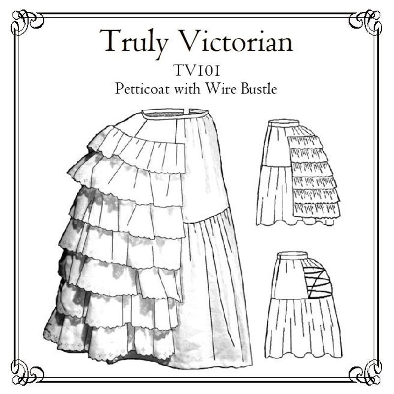 Bustle Dress Pattern - Etsy