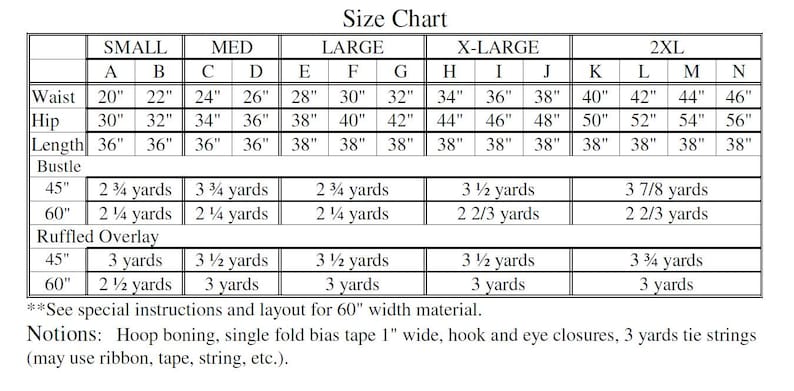 E-pattern TV101 Petticoat With Wire Bustle Waist 20-46 Victorian 1880s ...