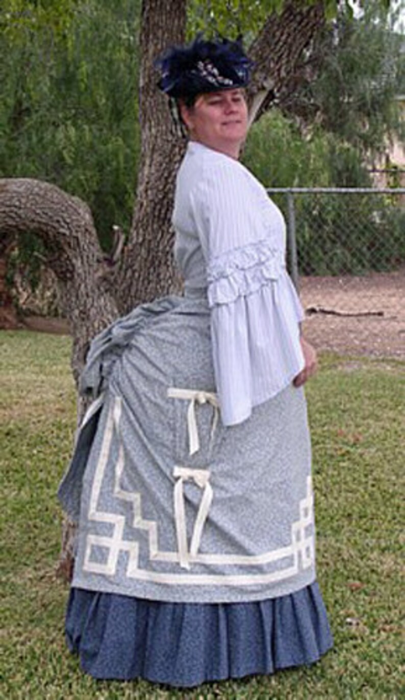 1875 Square Overskirt Sewing Pattern: Truly Victorian TV304 (digital ...