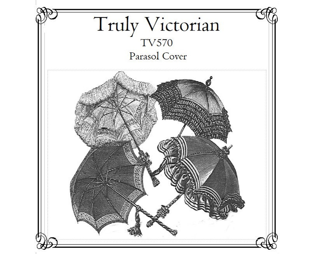 Parasol Covers Sewing Pattern: Truly Victorian TV570 (digital PDF) - Etsy