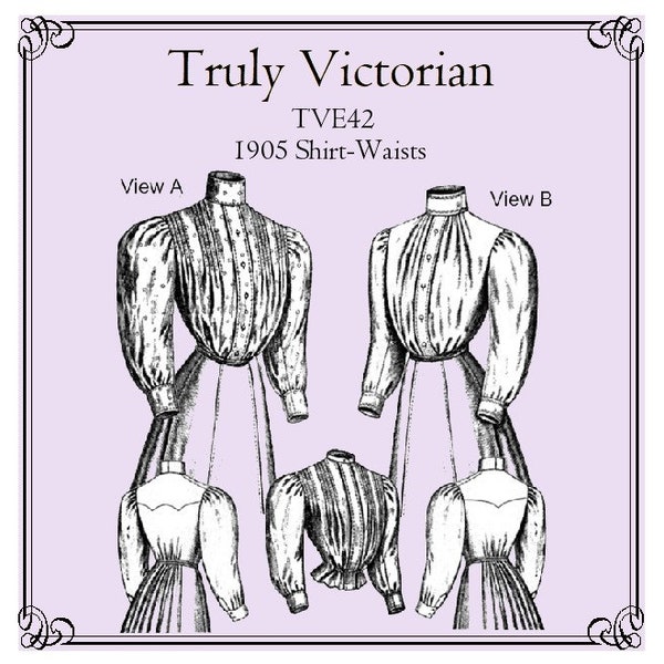 Victorian Shirt Pattern - Etsy