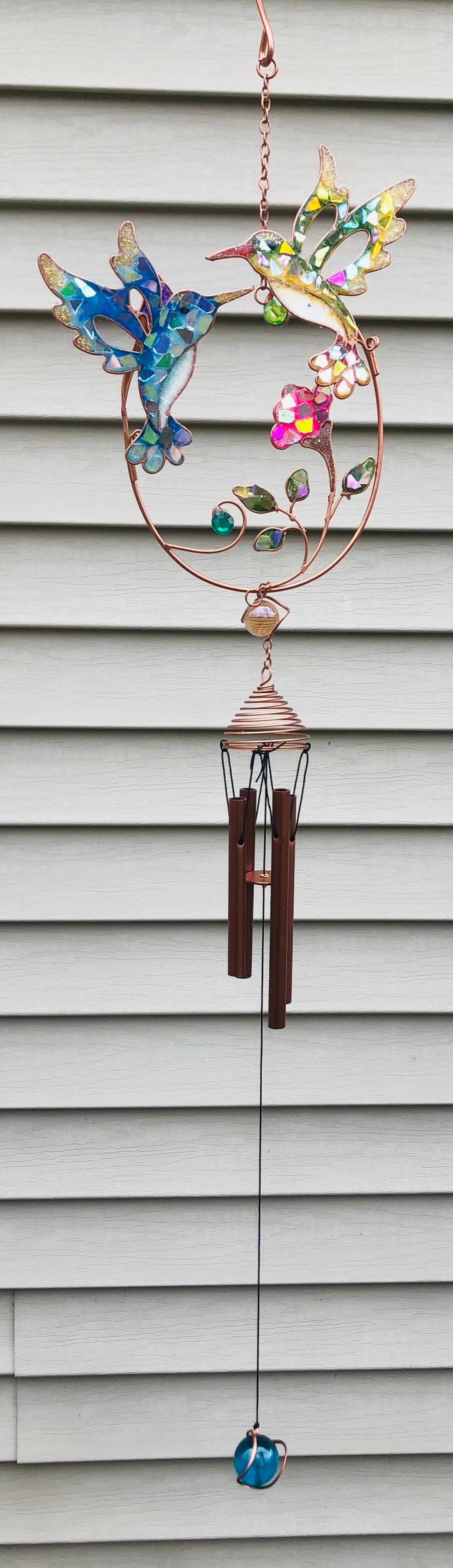 Hummingbird .. Hummingbird Wind Chime .. Blingthingzbylori .. - Etsy