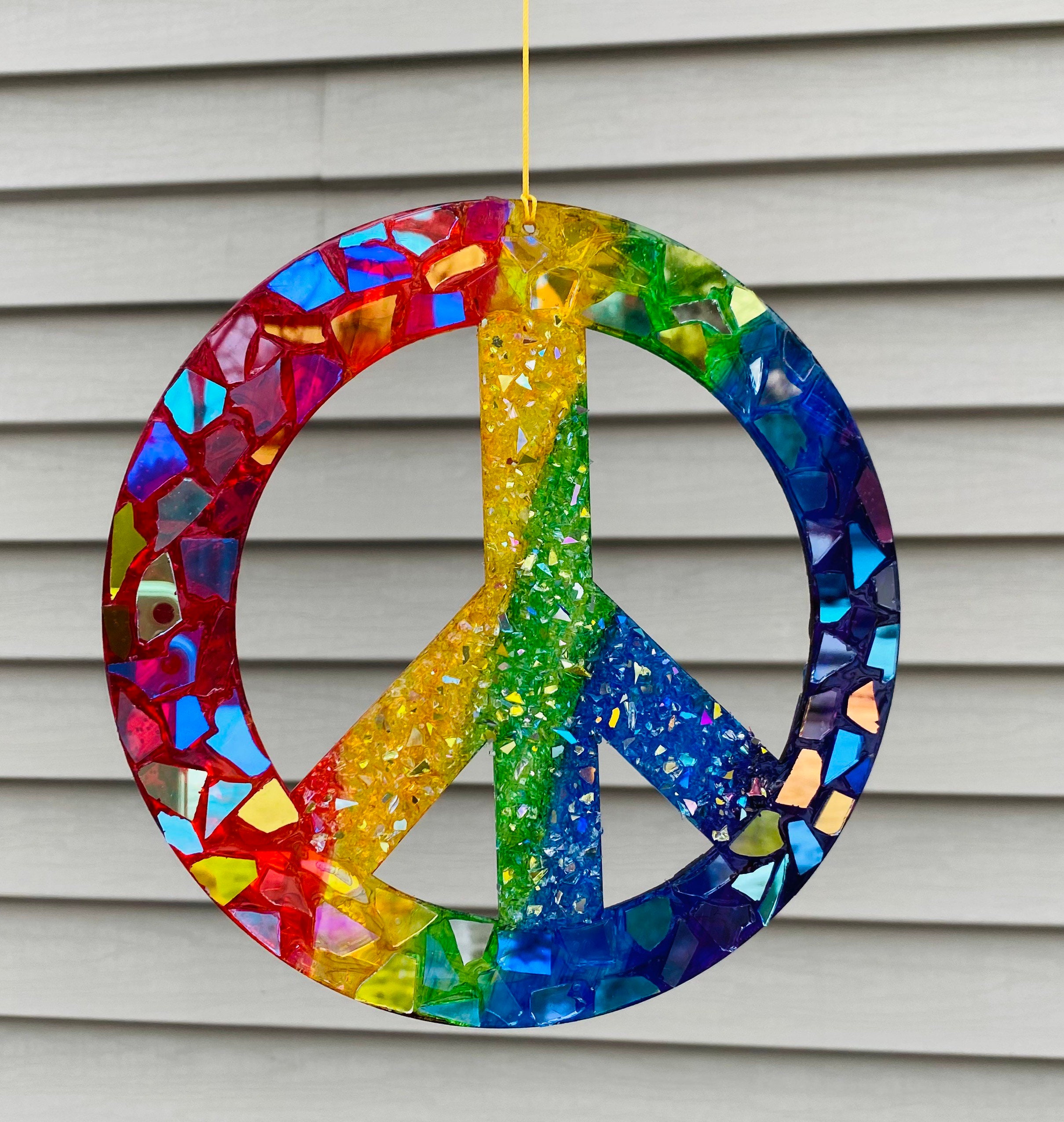 Rainbow Peace Signs