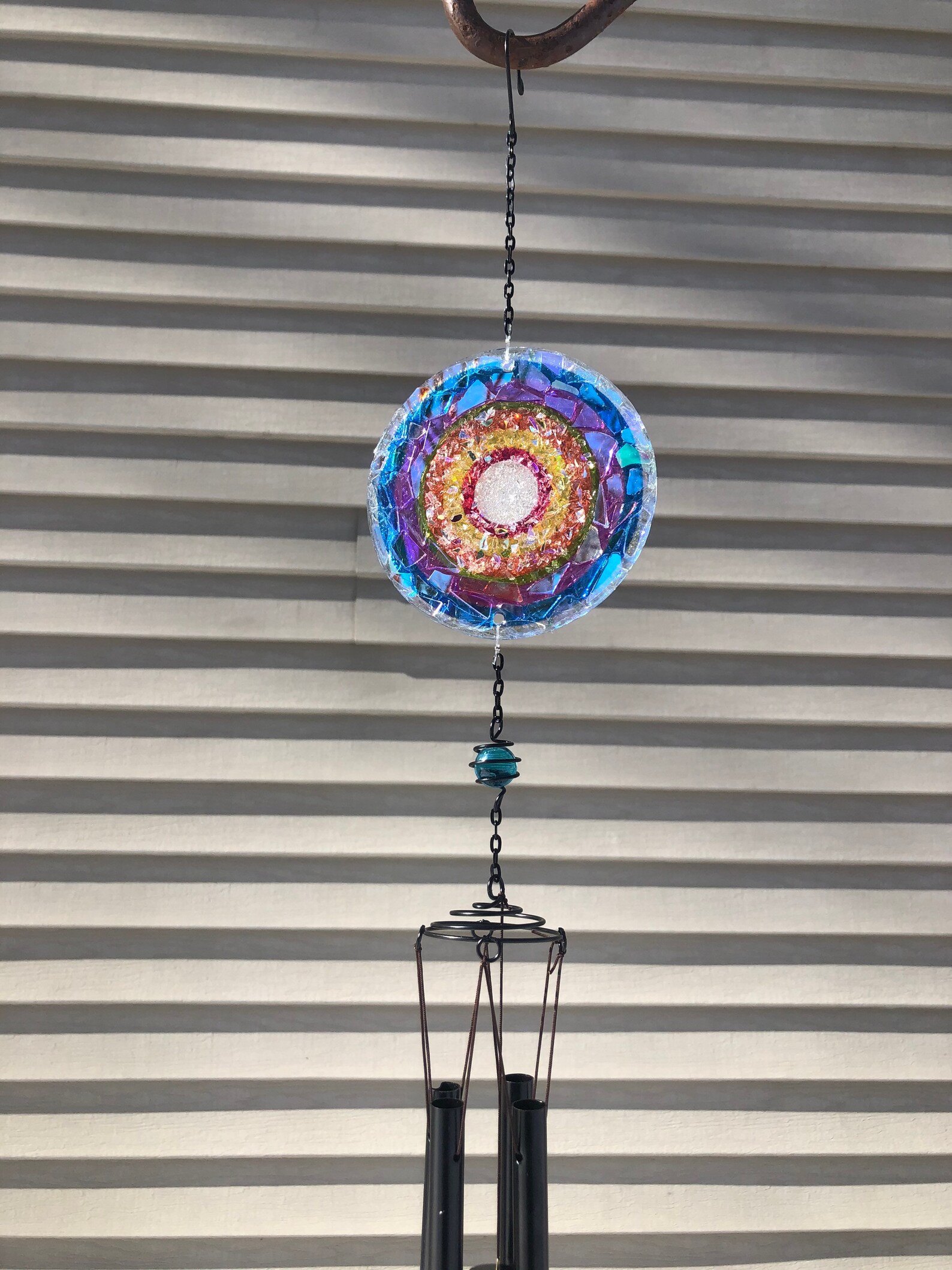 Rainbow circle wind chime .. wind chime .. sun catcher.. | Etsy