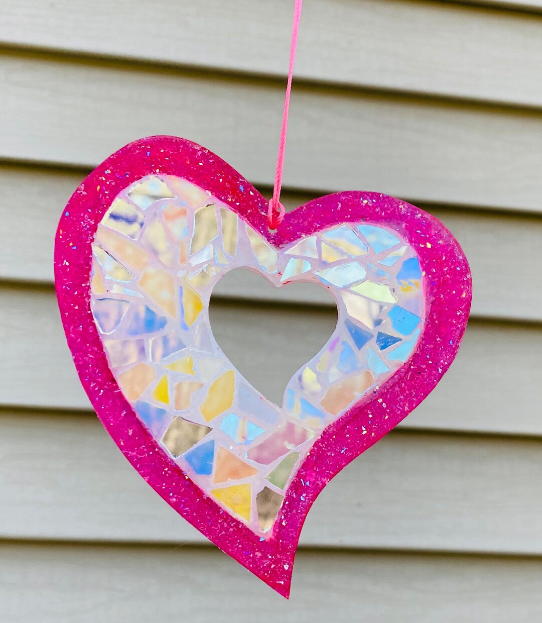 Heart.. Blingthingzbylori.. Suncatcher.. Garden Art.. Yard Art ...
