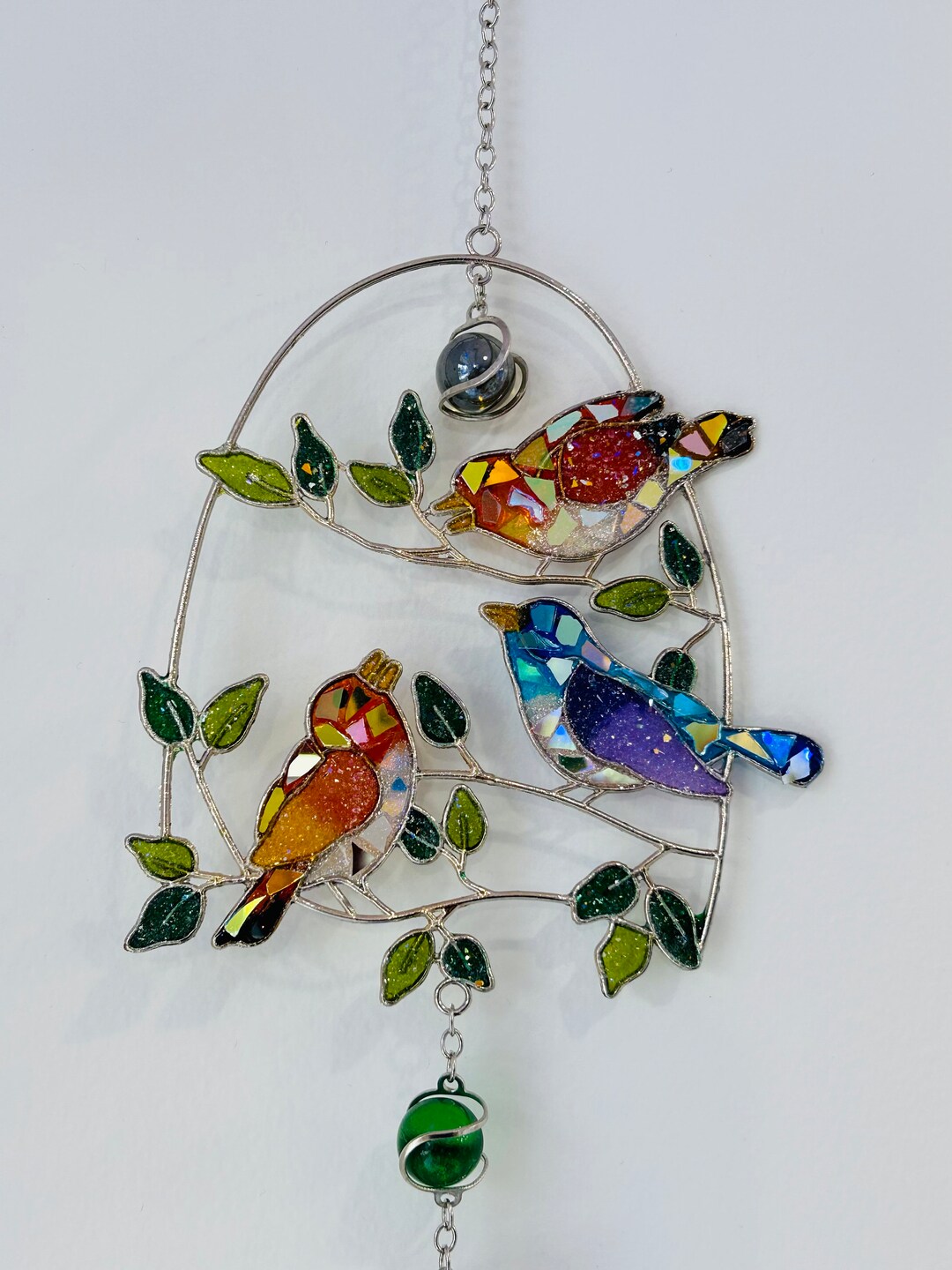 Birds.. Blingthingzbylori .. Whirligigs Wind Spinner .. Birds Wind ...