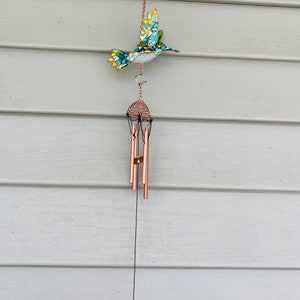 Hummingbird.. Blingthingzbylori .. Garden Art .. Yard Art .. Whirligigs ...