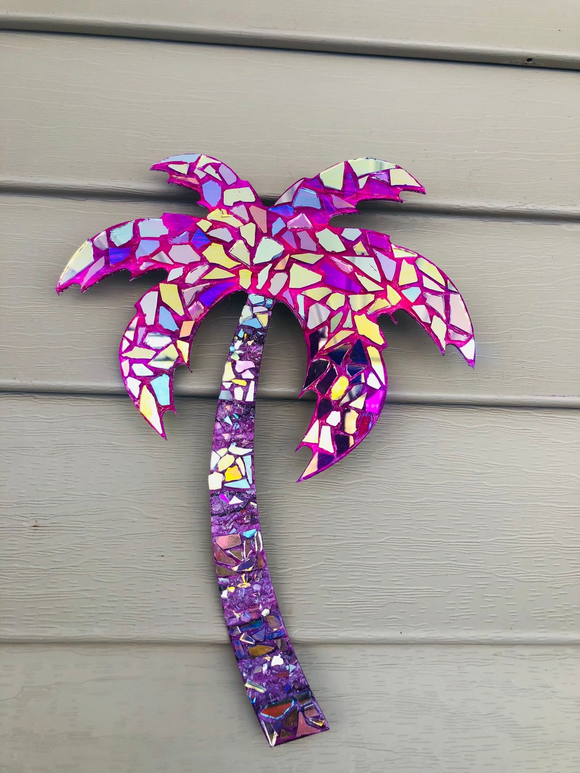 Palm Tree .. Palm Tree Wall Hanging..purple Palm Tree | Etsy