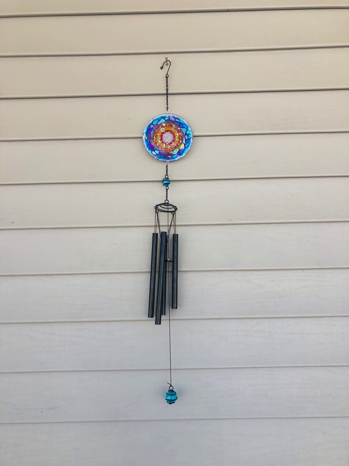 Rainbow circle wind chime .. wind chime .. sun catcher.. | Etsy