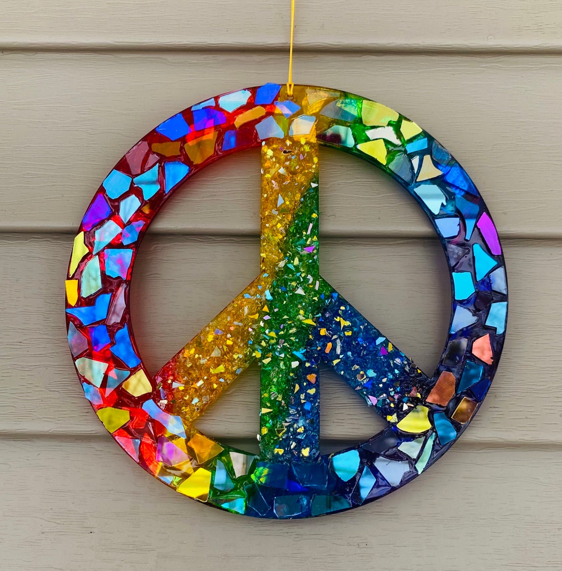 Rainbow Peace Sign.. Blingthingzbylori.. Peace Sign .. Pride - Etsy