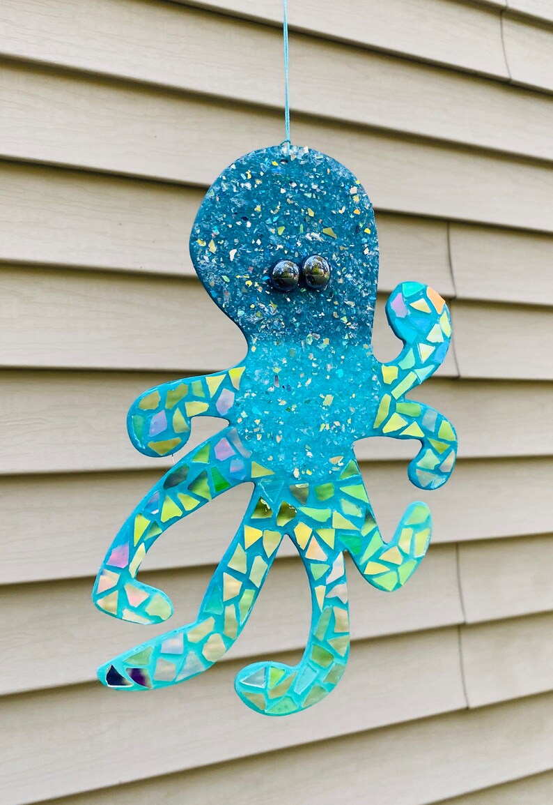 Octopus ..suncatcher.. Blingthingzbylori.. Whirligigs Wind - Etsy