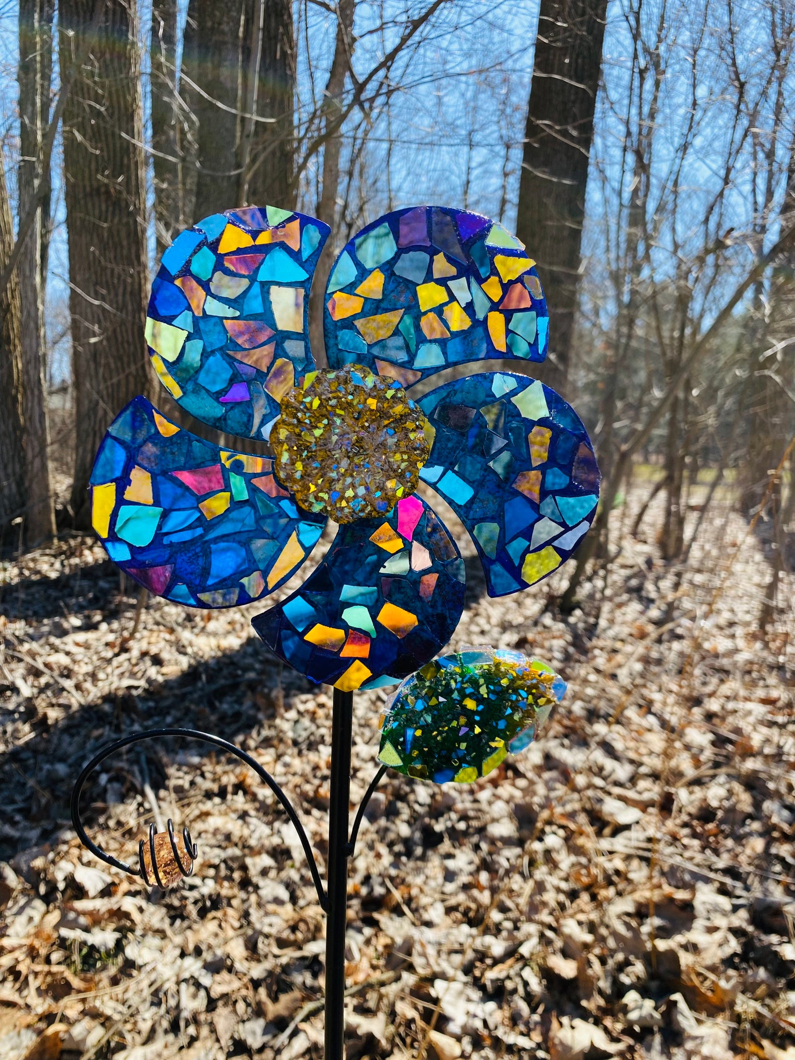 Pinwheel.. Flower Pinwheel .. Blingthingzbylori .. Suncatcher .. Flower ...