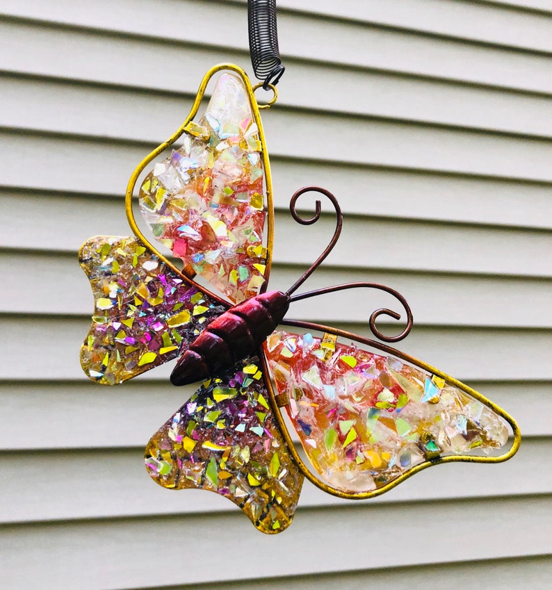 Butterfly.. Suncatcher.. Butterfly Bouncy .. Suncatcher.. - Etsy