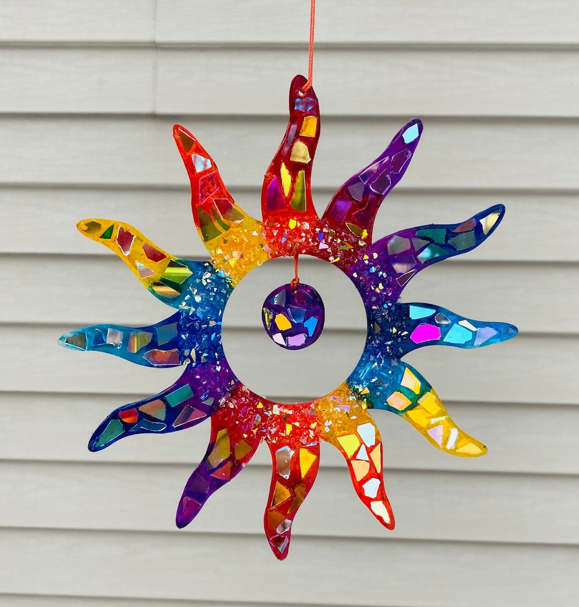 Rainbow Sun Suncatcher..gifts .. Suncatcher.. Blingthingzbylori ...