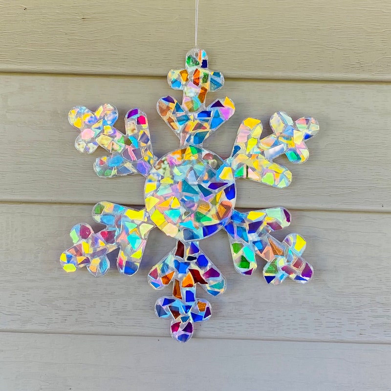 Snowflake Suncatcher - Etsy