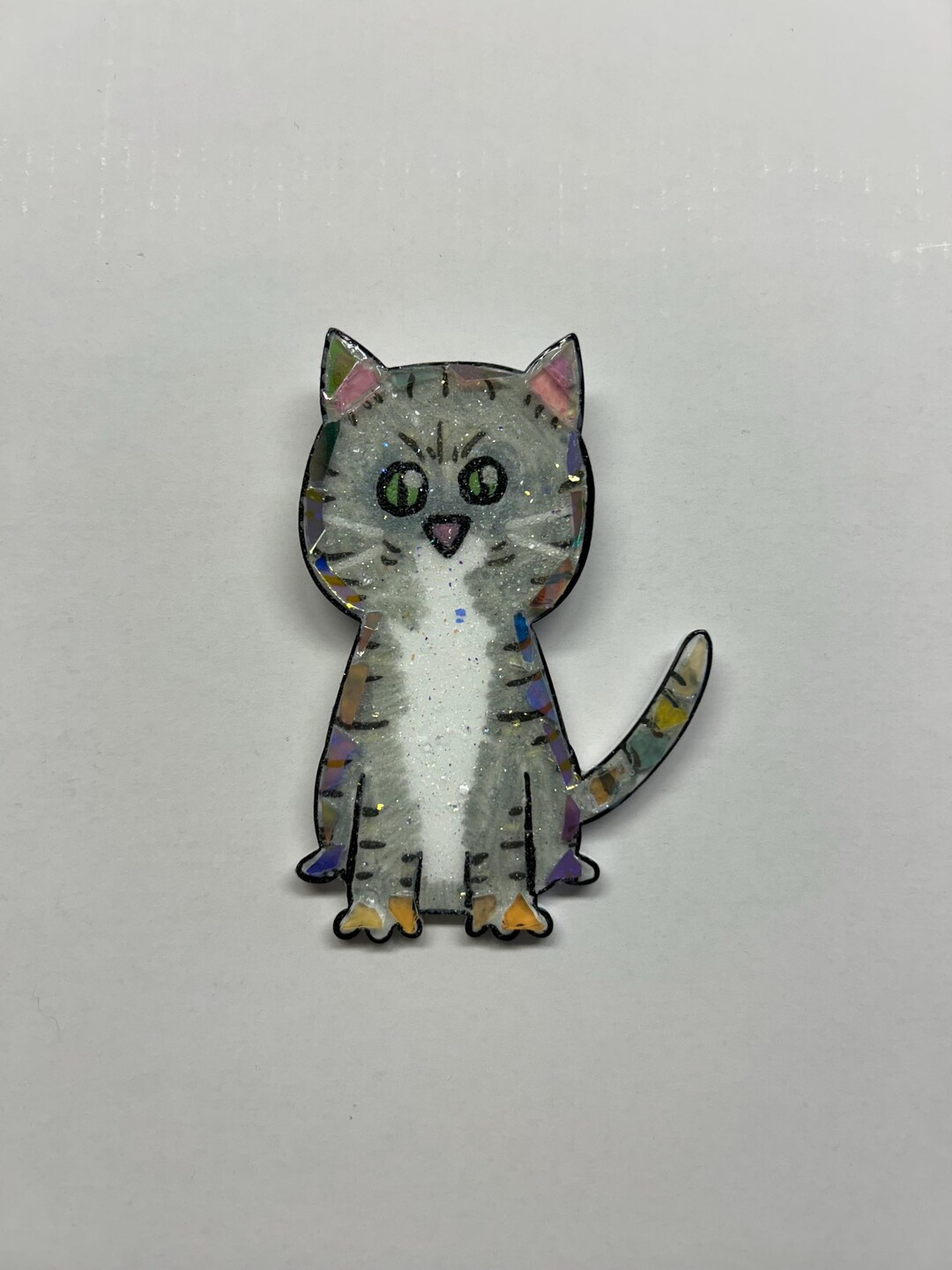 Cat Magnets.. Blingthingzbylori.. Crazy Cat Lady .. Gift for Crazy Cat ...