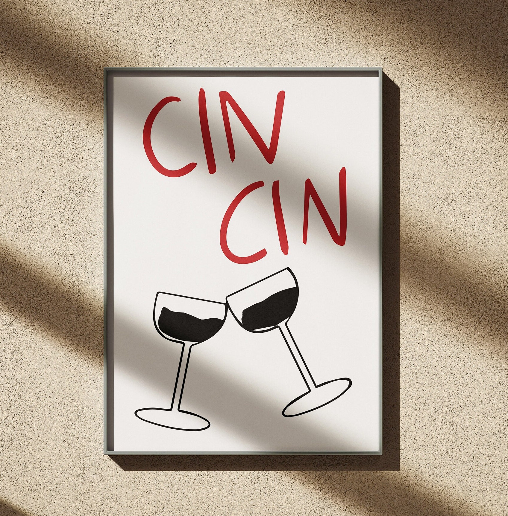 CIN CIN Canvas Elegant Celebration Art for Dining Area or Bar - Etsy