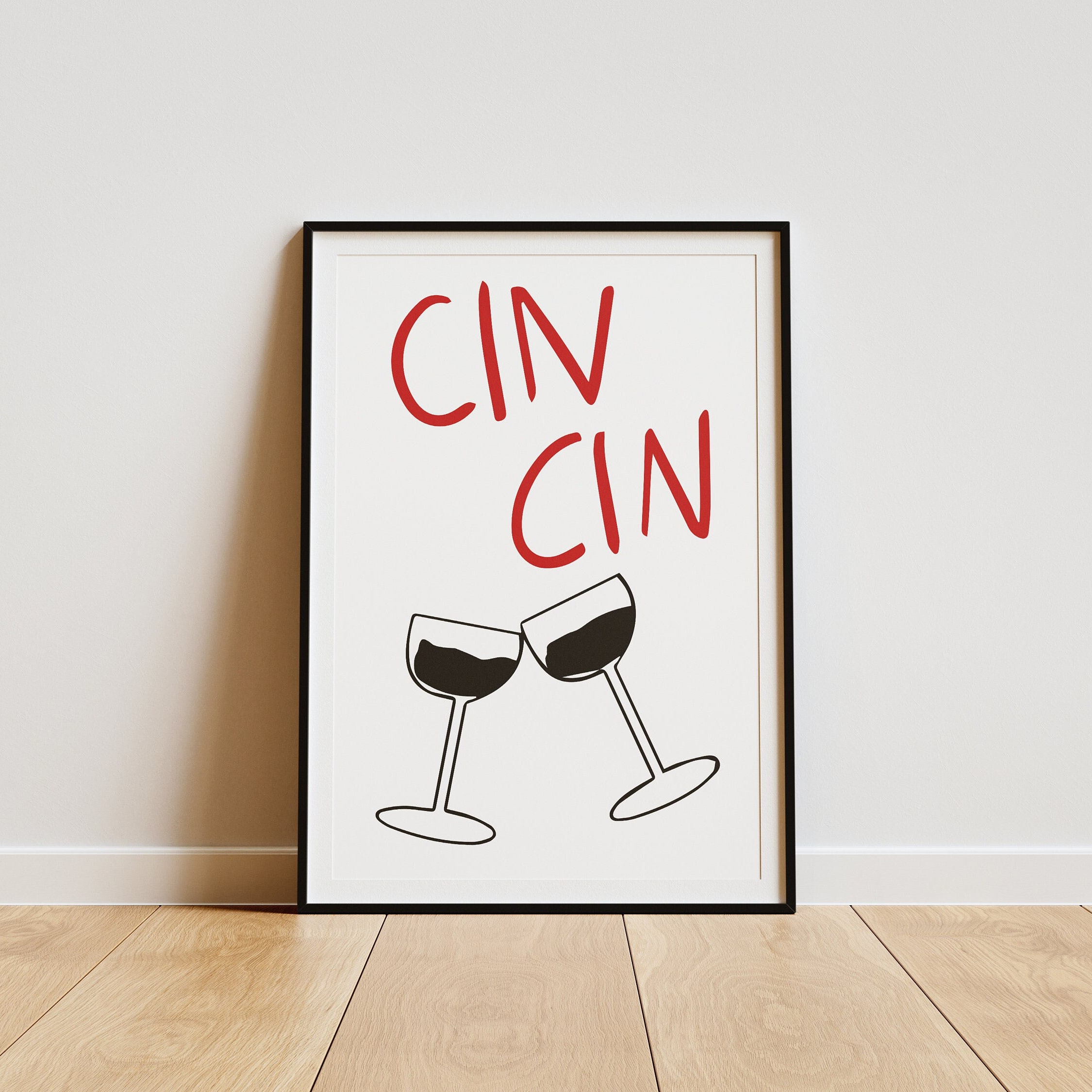 CIN CIN Canvas Elegant Celebration Art for Dining Area or Bar - Etsy