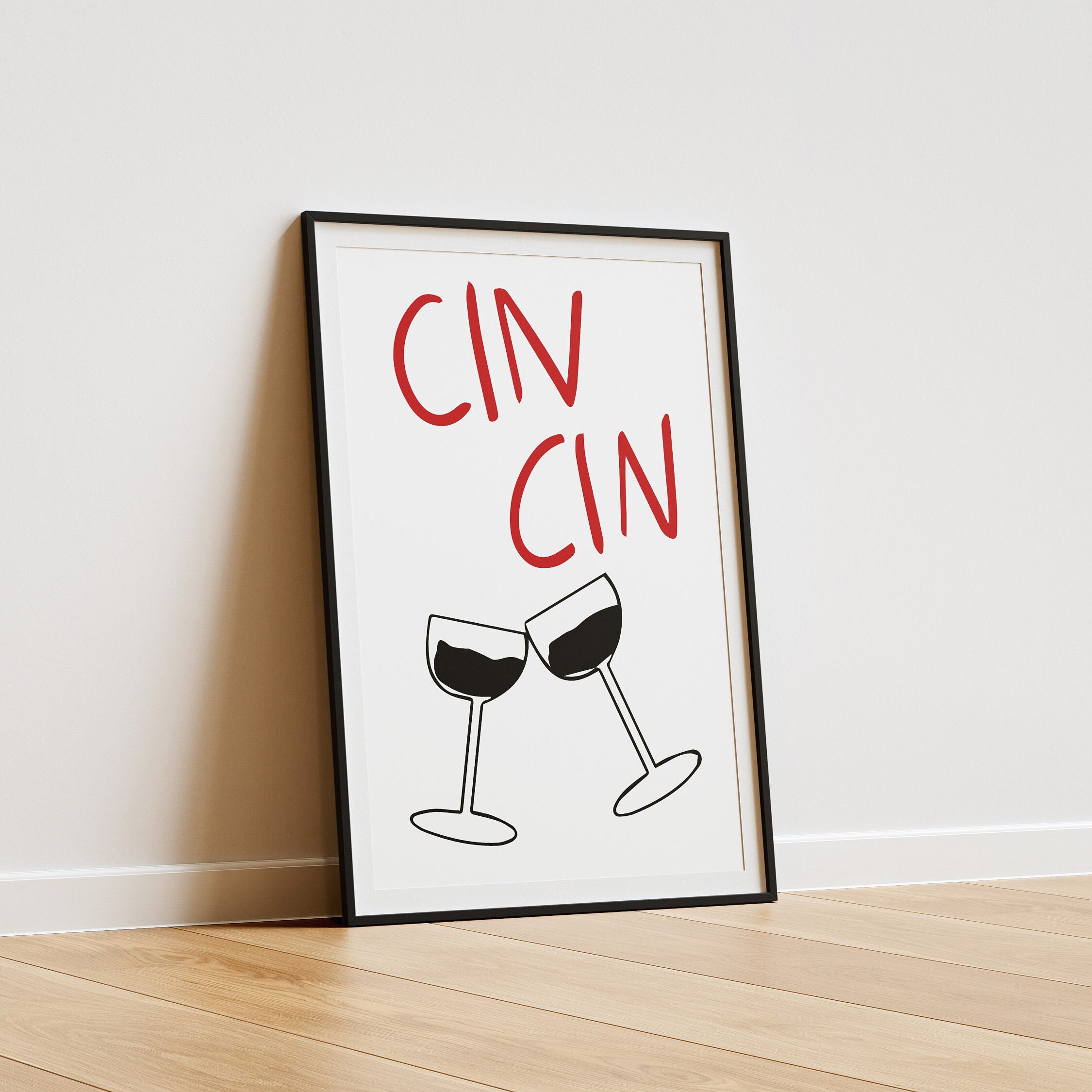 CIN CIN Canvas Elegant Celebration Art for Dining Area or Bar - Etsy