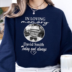 In Loving Memory Sweatshirt, Custom Memorial Sweater With Photo, Custom ...