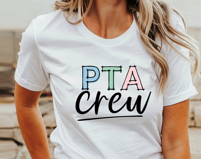 PTO Crew Shirts, Floral PTO Shirt, Parent Teacher Organization Shirt ...