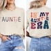 Custom in My Auntie Era Shirt, Cool Auntie Shirt, Baby Pregnancy ...