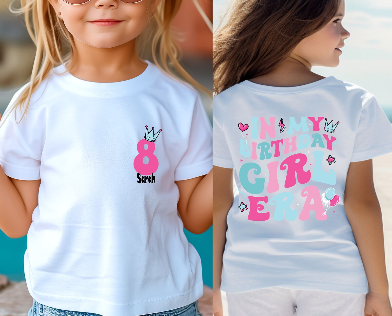 Custom in My Birthday Girl Era Shirt, Custom Birthday Girl Shirt, Kids ...