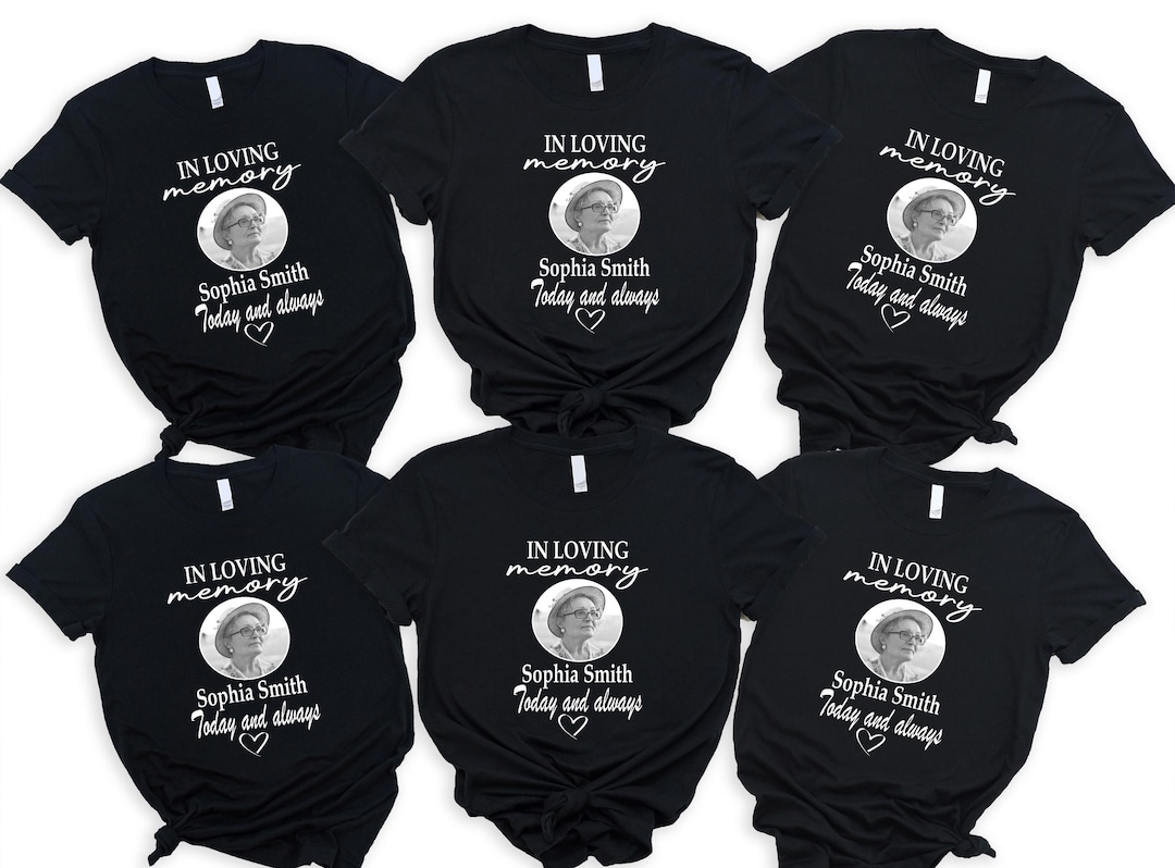In Loving Memory Shirt, Custom Memorial Shirt With Photo, Custom ...