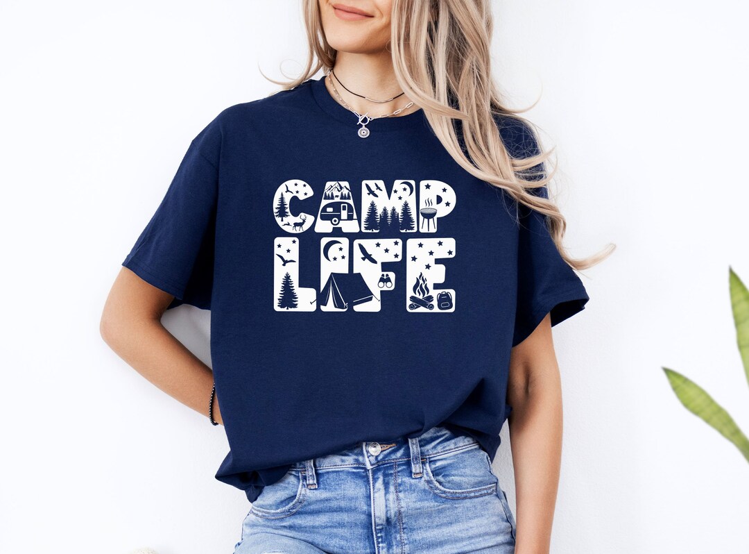 Camp Life Shirt, Family Camping Shirts, Camping Group Tees, Summer ...