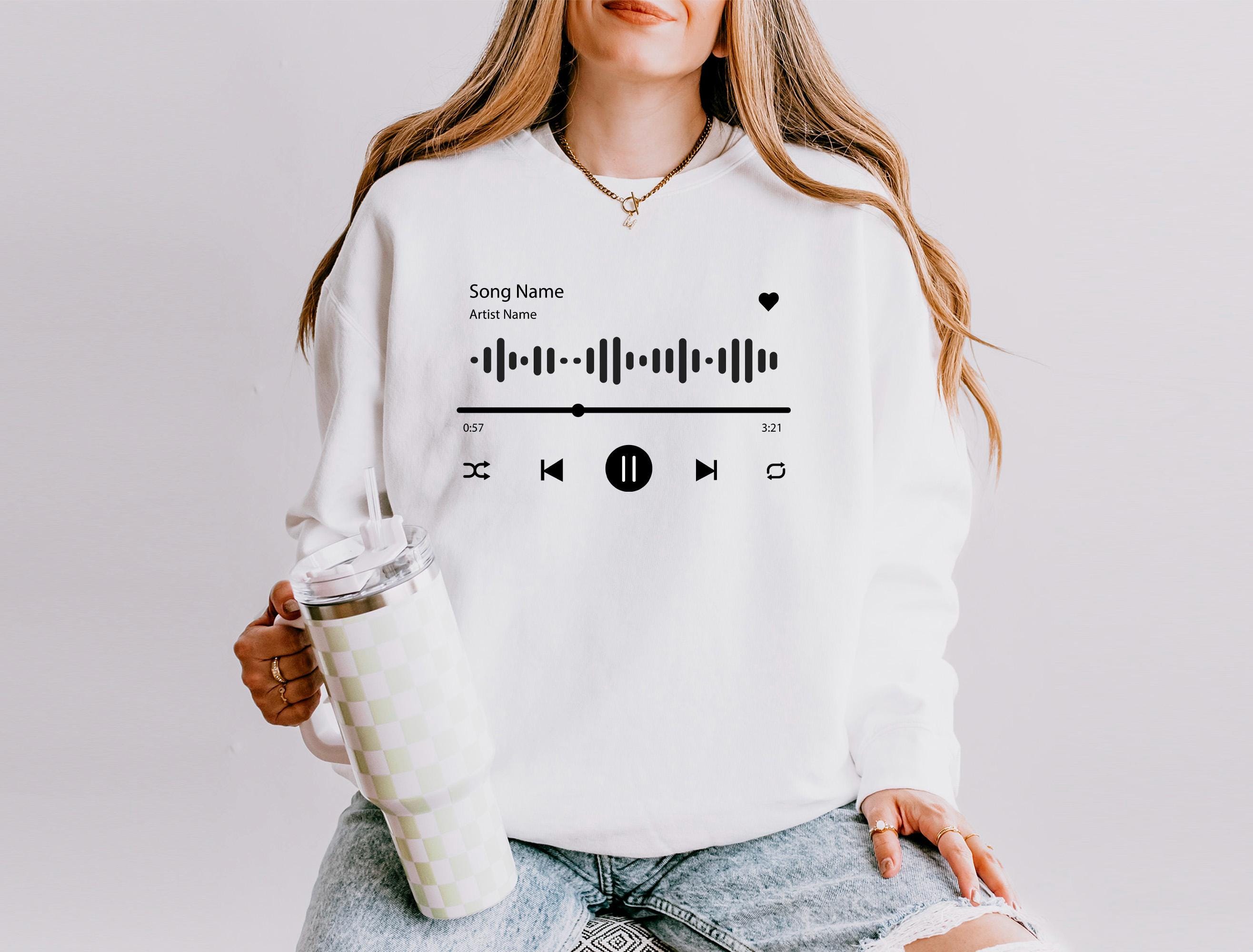 Custom Song Name Sweatshirt, Custom Artist Name Sweater, Favorite Song ...