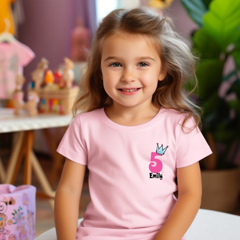 Custom in My Birthday Girl Era Shirt, Custom Birthday Girl Shirt, Kids ...