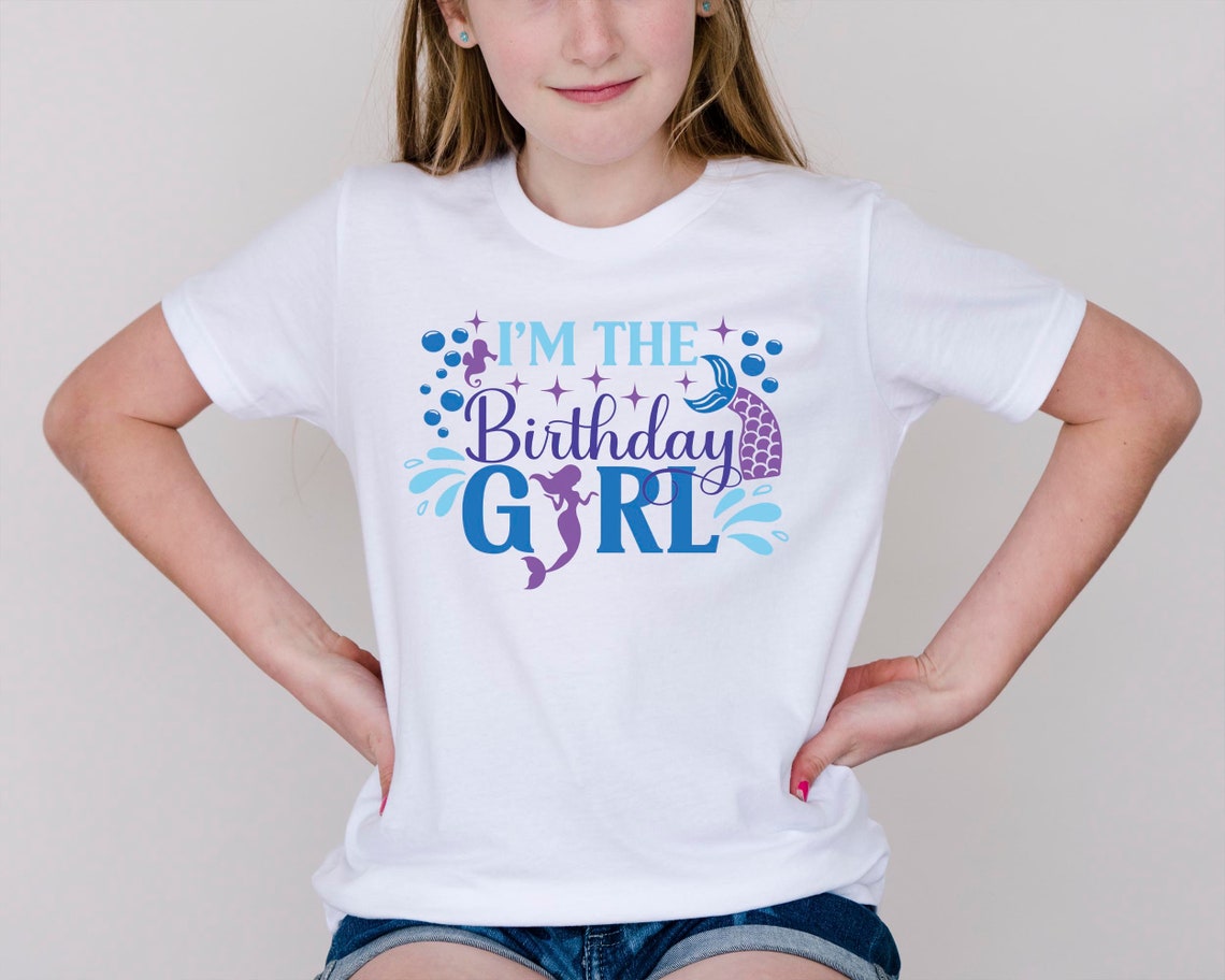 Mermaid Family Birthday Shirts, Mermaid Birthday Girl Shirt, Mermaid ...
