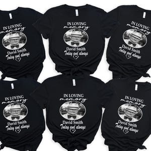 In Loving Memory Shirt, Custom Memorial Shirt With Photo, Remembrance ...